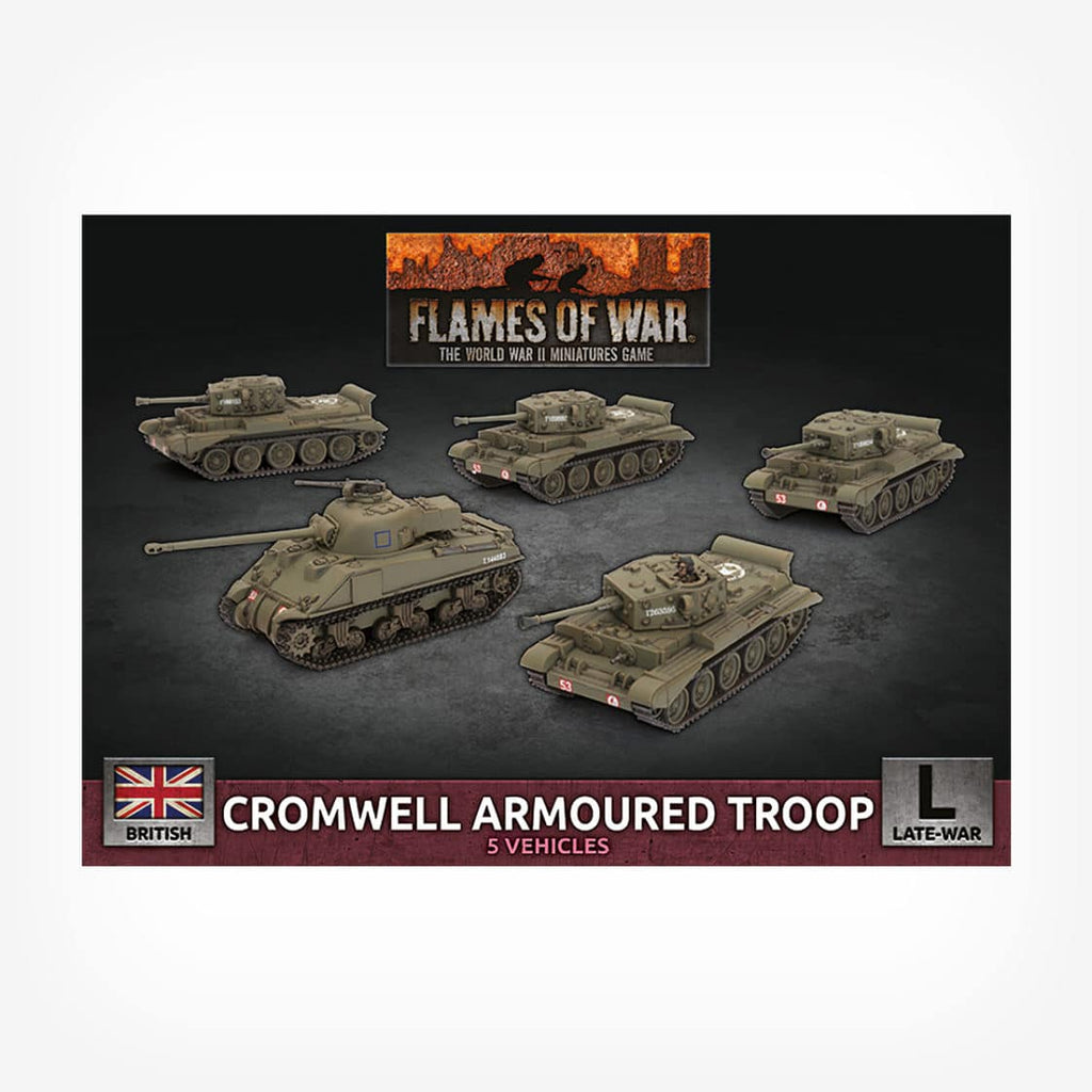 Cromwell Armoured Troop (Plastic)(x5 Tanks Plastic)
