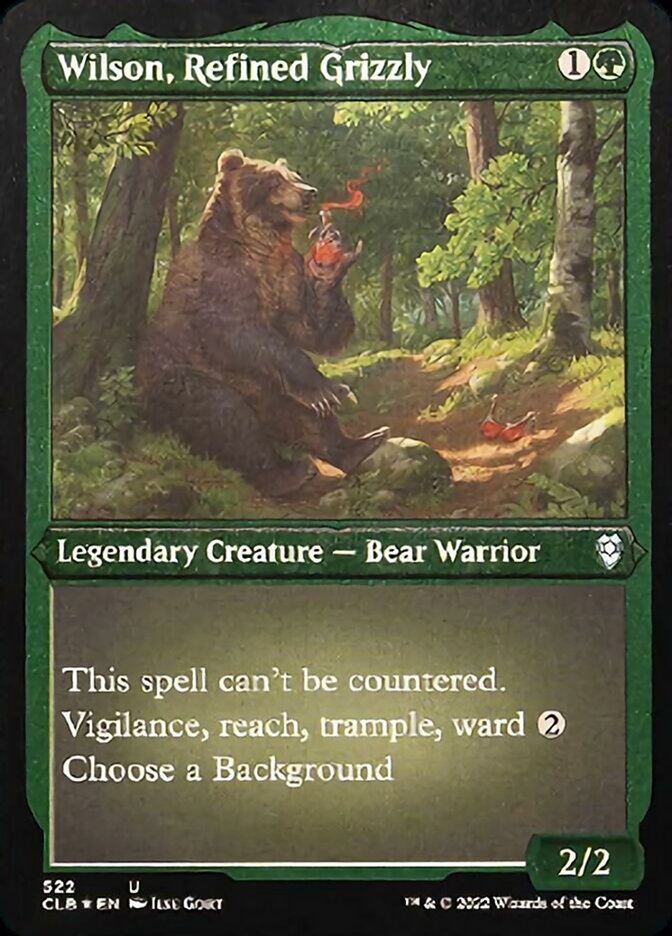 Wilson, Refined Grizzly (Foil Etched) [Commander Legends: Battle for B